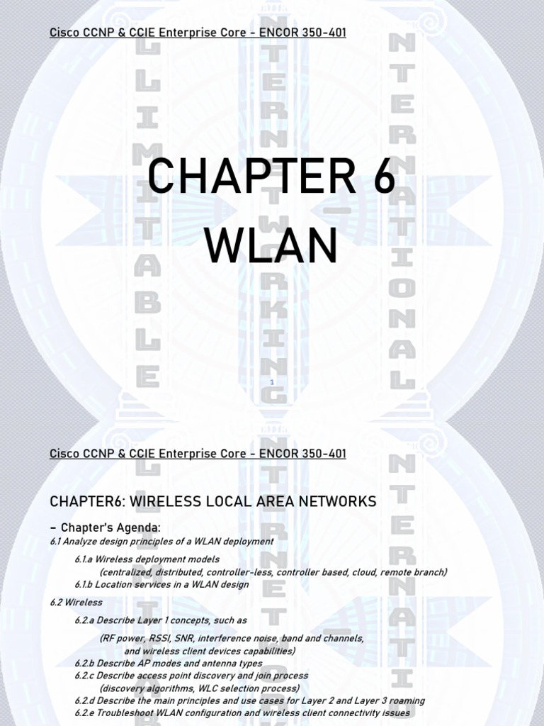 Chapter6 - WLAN | PDF | Wireless Lan | Wi Fi