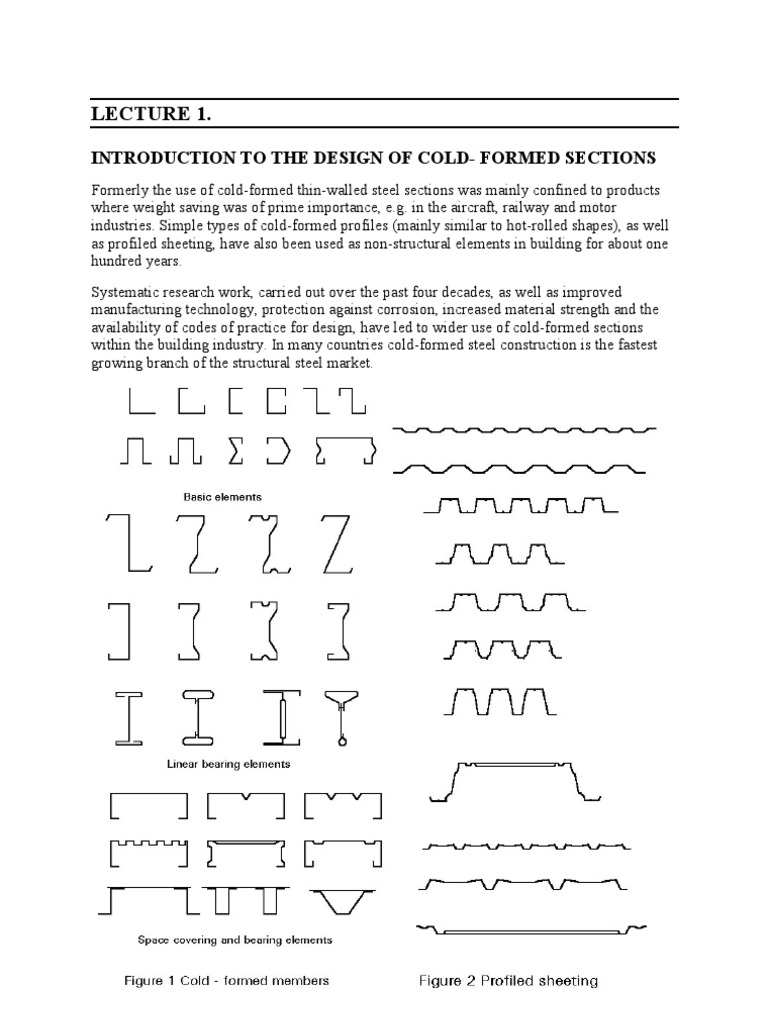 Introduction To The Design of Cold-Formed Sections | PDF | Buckling | Bending