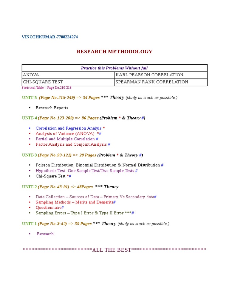 Research Methodology: A Comprehensive Guide to the Statistical Tools ...