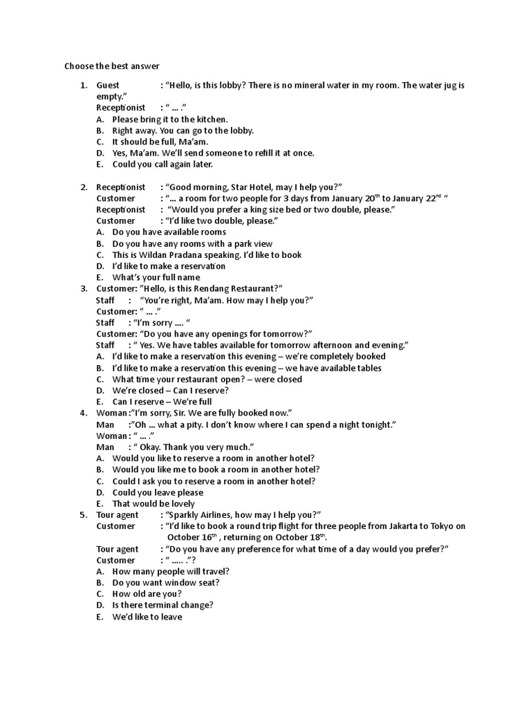 Navigating Communication: Analyzing Telephone Conversation Scenarios ...