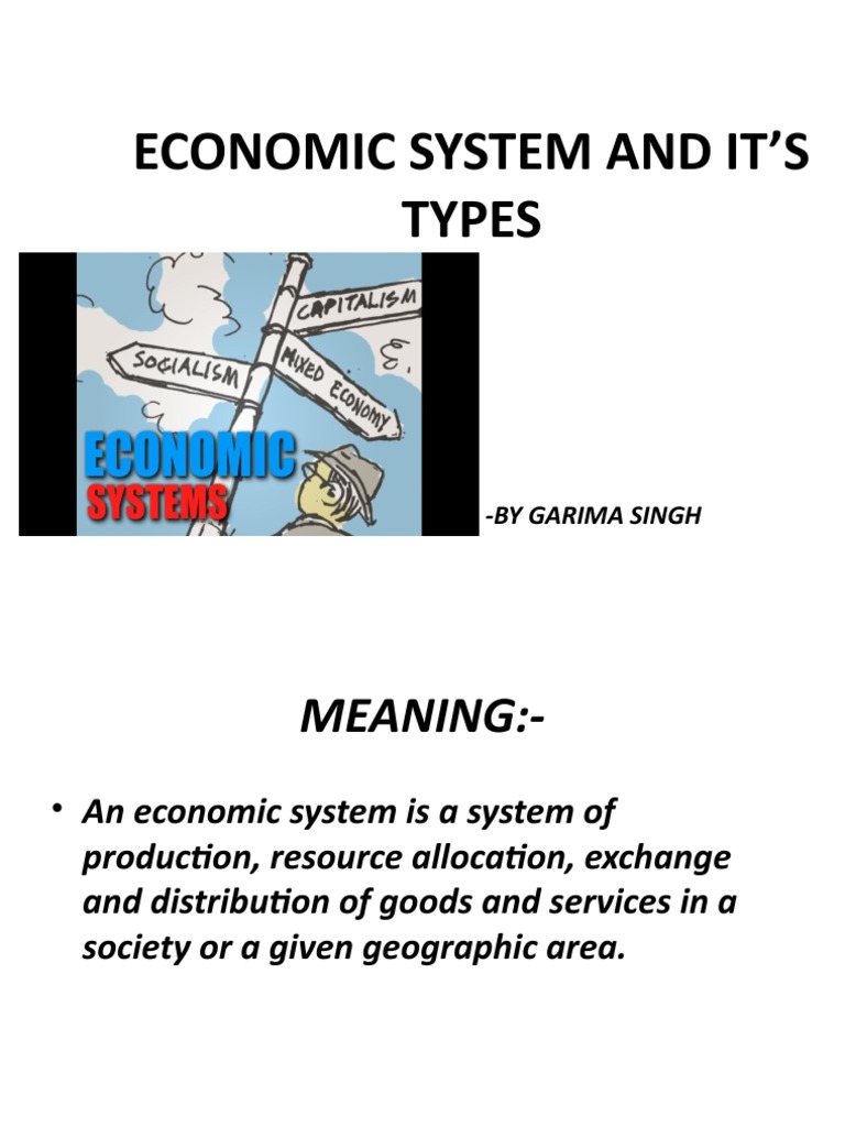 Economic System and It's Types | PDF