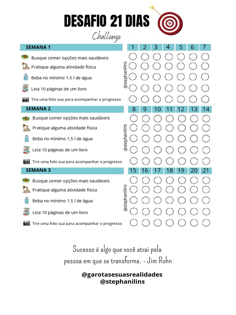 Desafio 21 Dias KKK | PDF