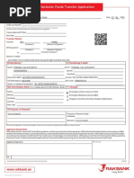 Emirates NBD TT Form | PDF | Banks | Indemnity