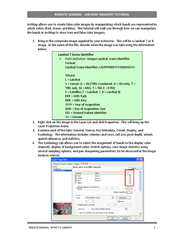 Land Sat Tutorial Pdf Graphics Multidimensional Signal Processing