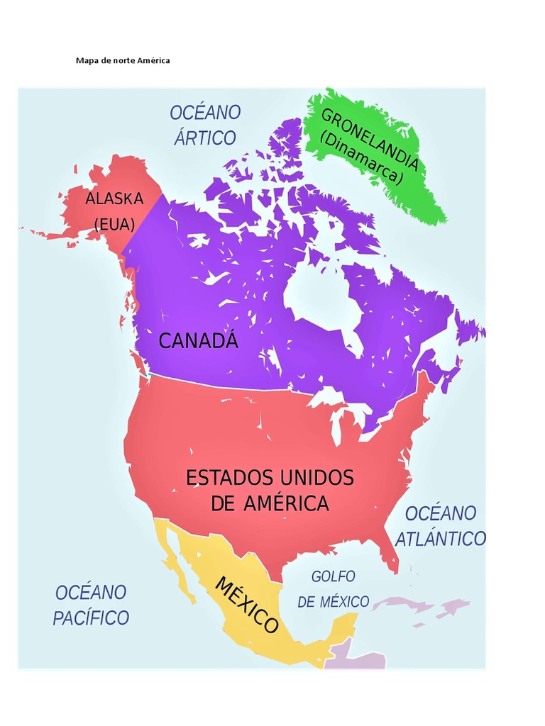 Mapa de Norte América | PDF