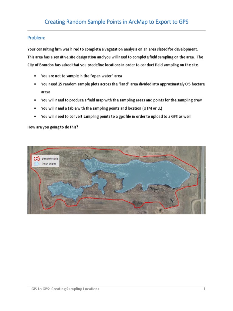 Creating Random Sample Points in ArcMap To Export To GPS | PDF | Geographic Information System ...