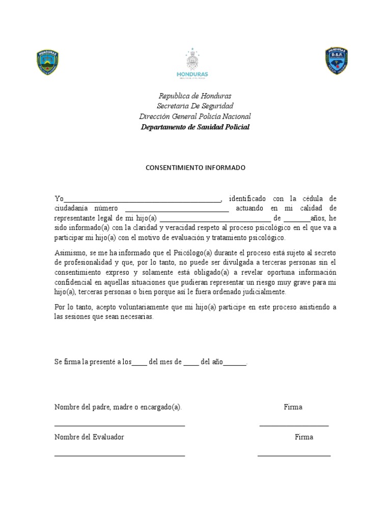 Consentimiento de Niños | PDF