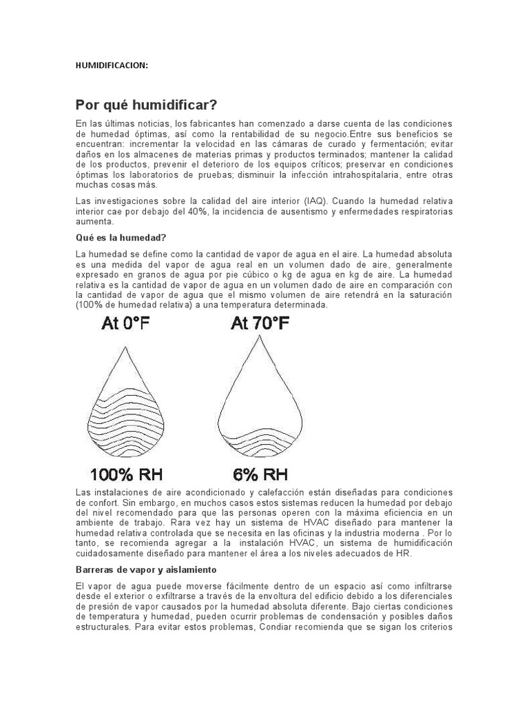 HUMIDIFICACION | PDF