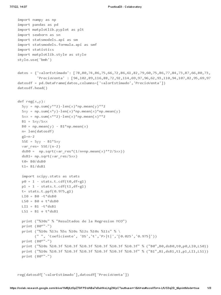Practica 03 | PDF | Probability And Statistics | Statistics