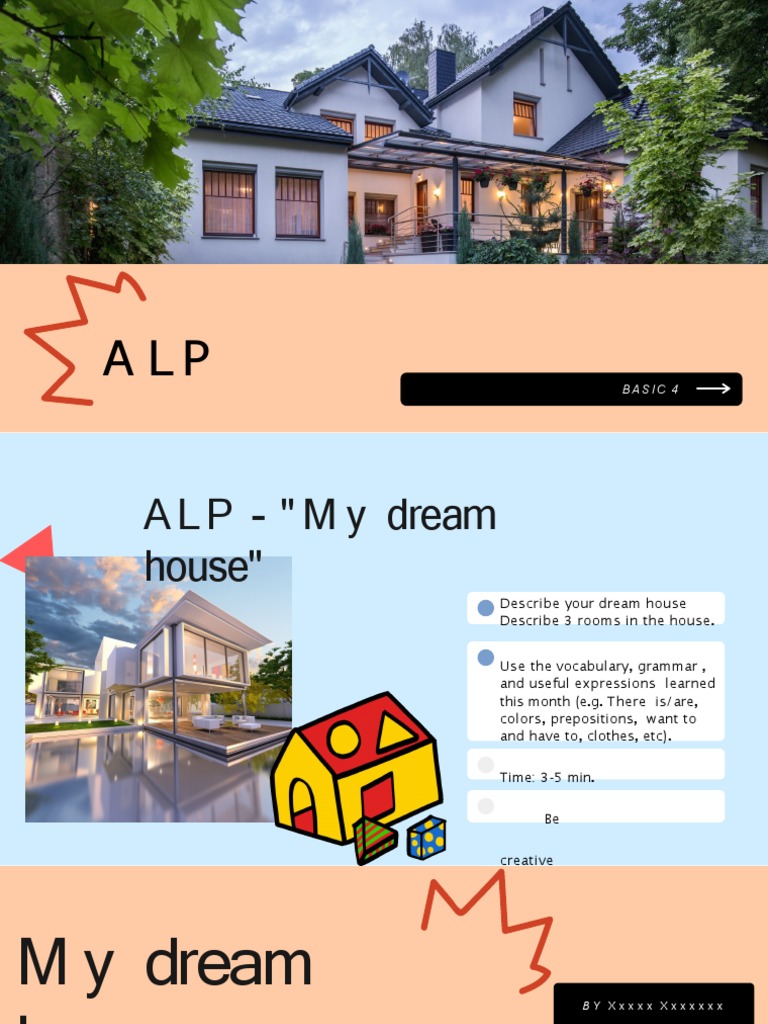 Kids' Dream House Description | PDF | Foreign Language Studies | Art