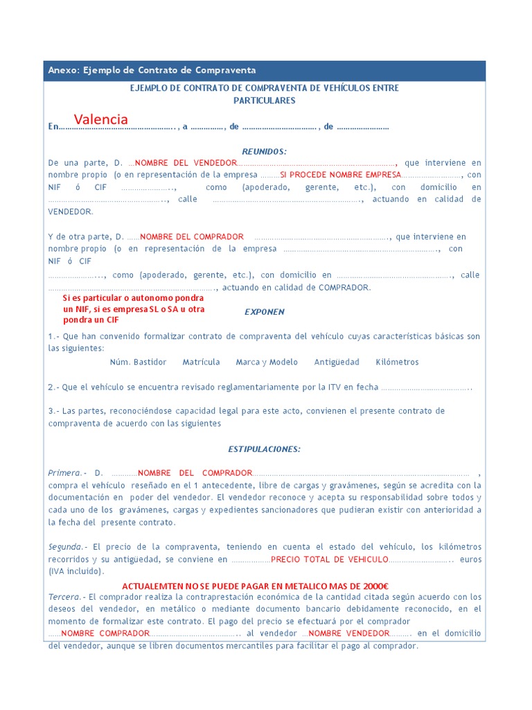 Ejemplo Contrato Compraventa | PDF | Derecho privado | Justicia