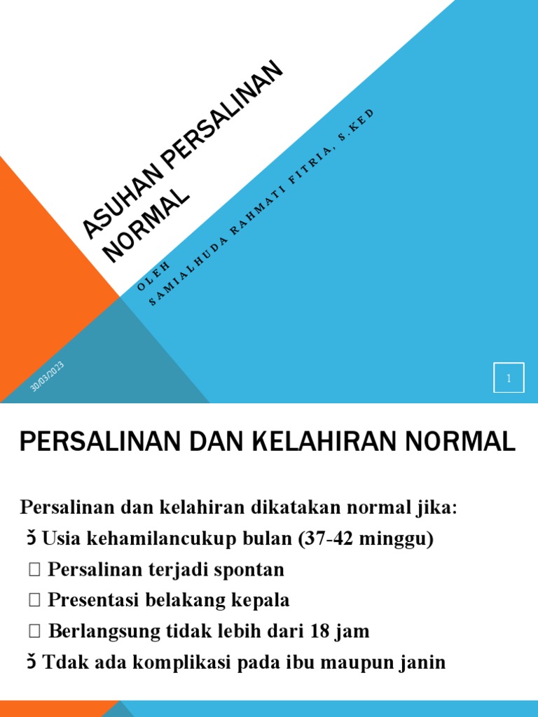 Asuhan Persalinan Normal | PDF