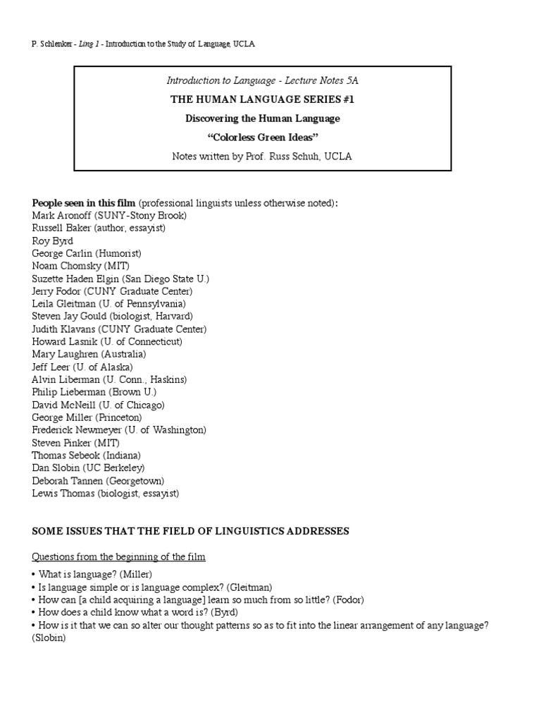 Introduction to Human Language Studies | PDF | Linguistics | Syntax