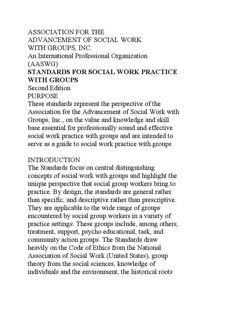 Group Work Notes1 | Social Group | Evaluation