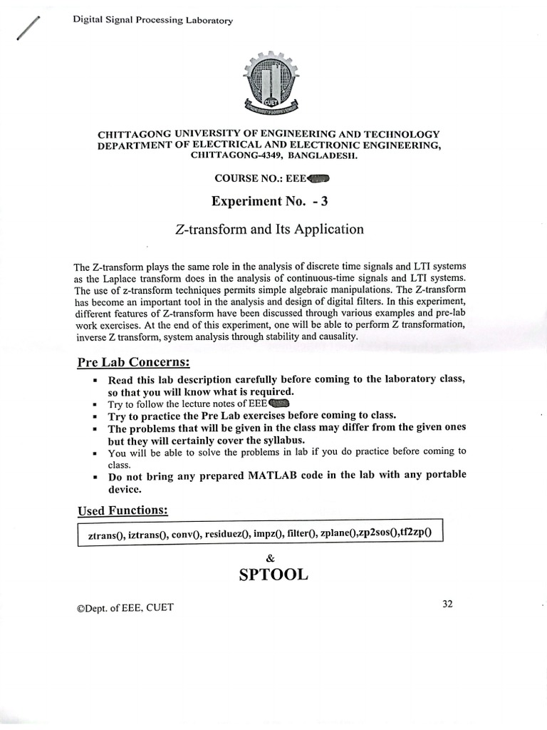 DSP - Lab 03 (Tanha Madam) | PDF