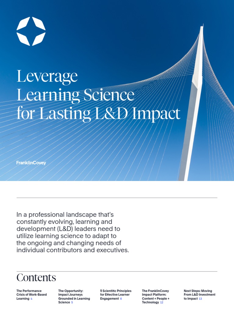 Leverage Learning Science For Lasing LD Impact MRK22133900 - V1.0.0 ...
