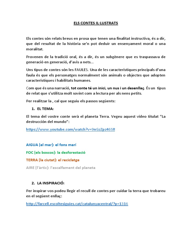 CONTE - Activitat Conte | PDF