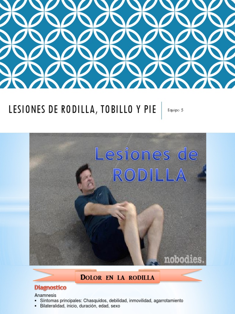Lesiones de Rodilla, Tobillo y Pie | PDF | Rodilla | Tobillo