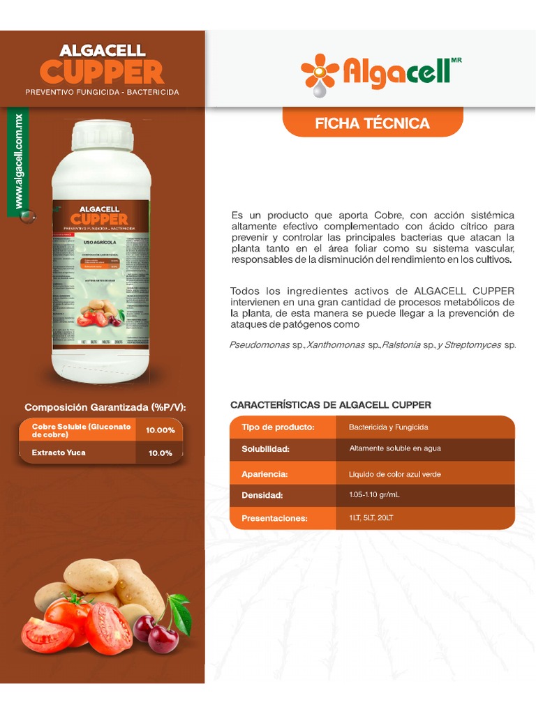 Algacell Cupper | PDF