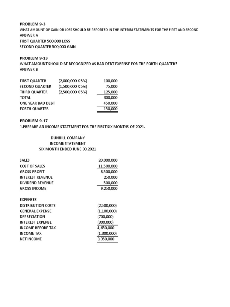 Intermediate Accounting Chapter 9-14 | PDF | Income Statement | Revenue