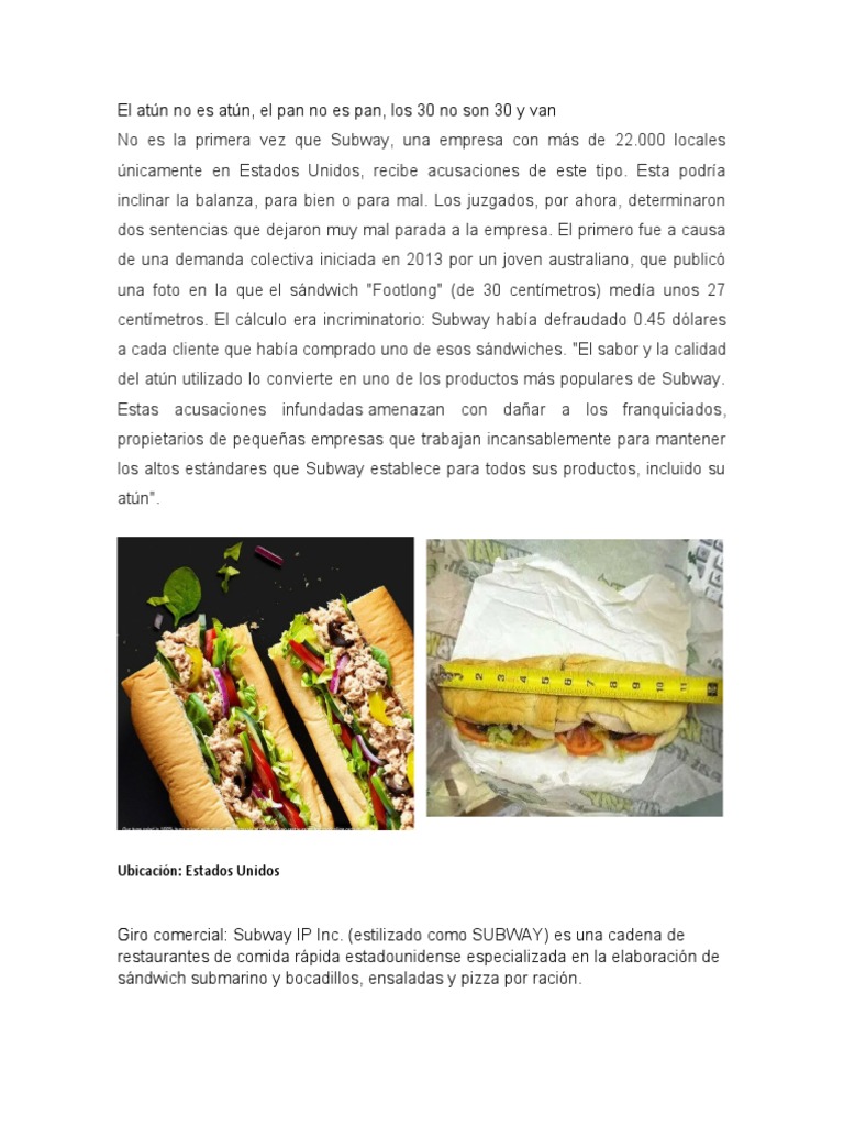 SUBWAY | PDF