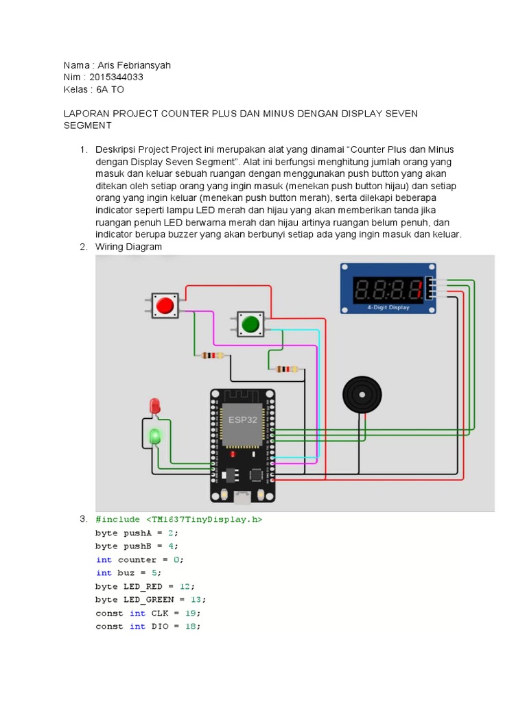 Source Code Counter Plus Dan Minus Dengan Display Seven Segment | PDF | Metode & Bahan Ajar ...