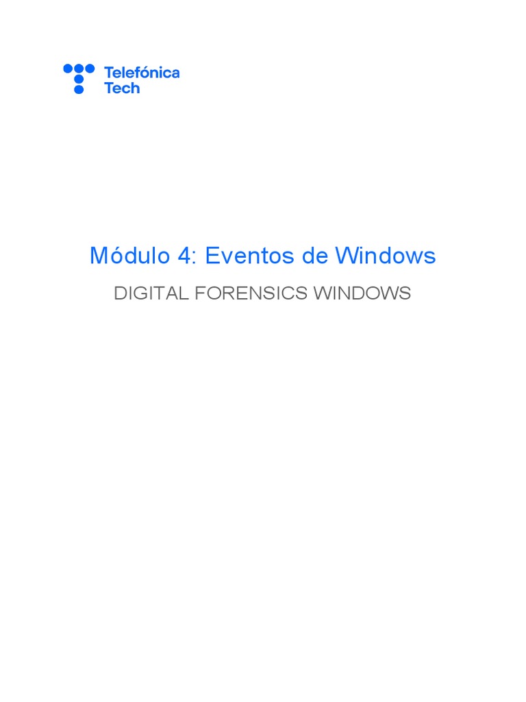 Modulo 04 - Eventos de Windows | PDF | Autenticación | Archivo de ...