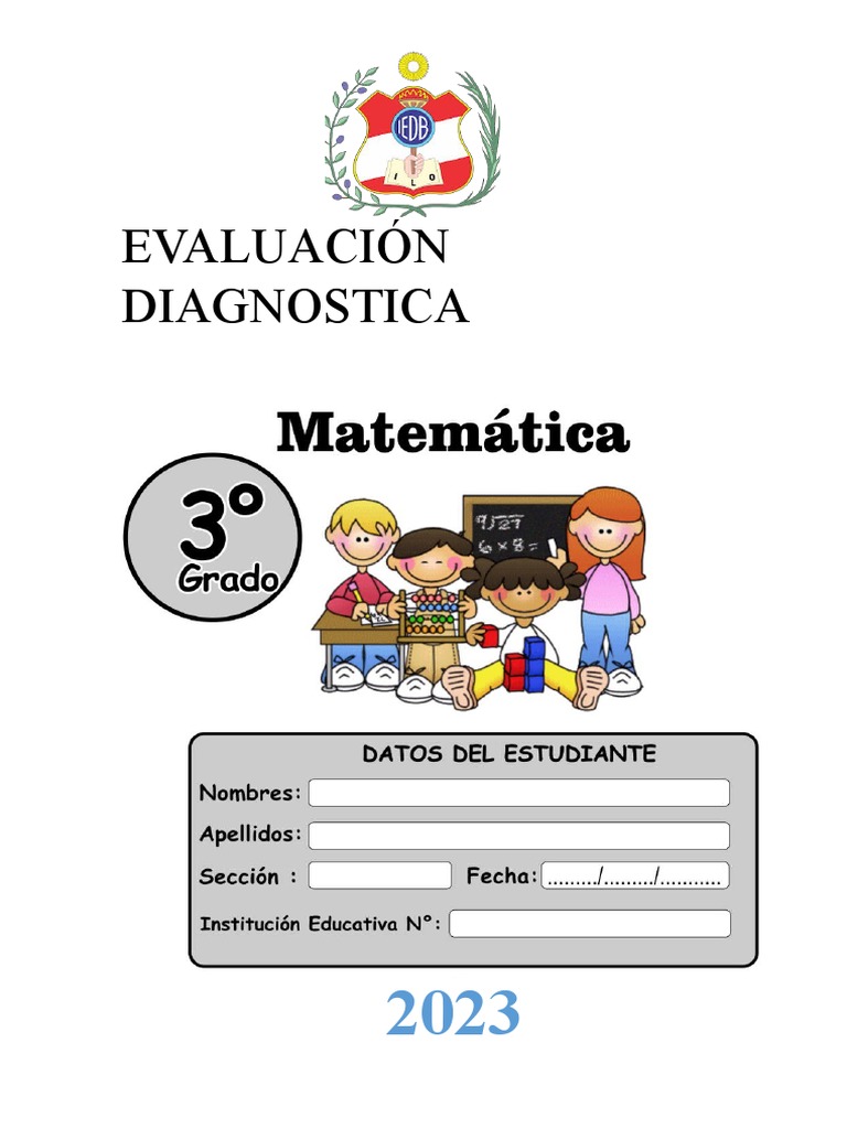EVALUACIÓN DIAGNOSTICA Matemática 3ero | PDF