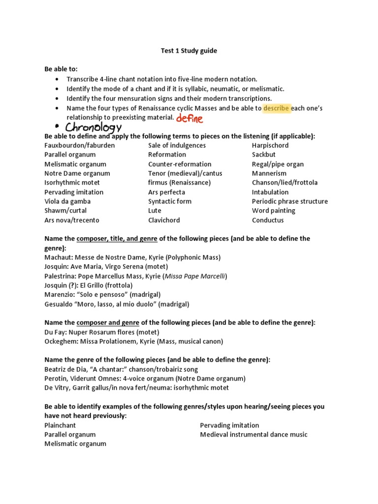 Gregorian Music History Study Guide | PDF