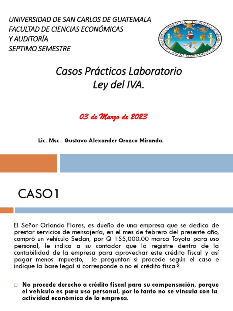 Casos Practicos Ley Del Iva 2023 | PDF | Contabilidad | Factura