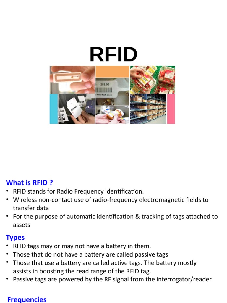 Lecture 8 RFID | PDF | Radio Frequency Identification | High Frequency
