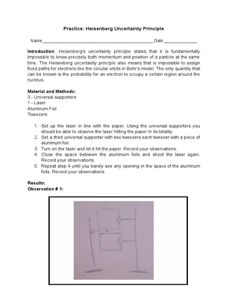 Heisenberg's Uncertainty Principle Explained | PDF