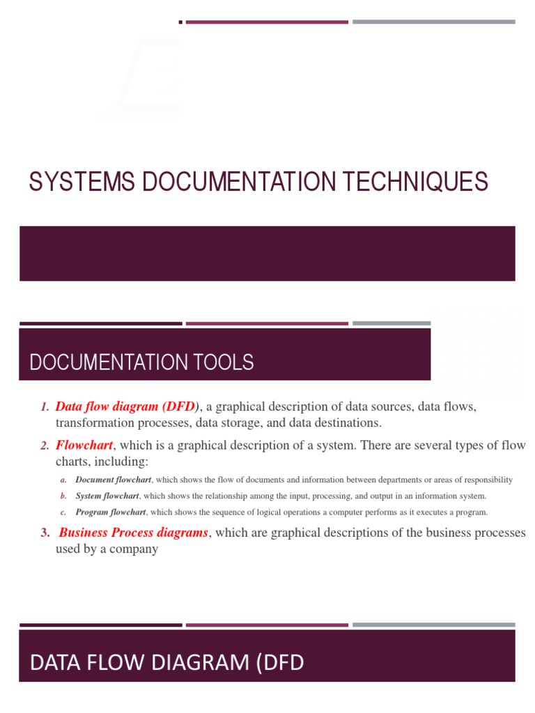 Systems Documentation Techniques | PDF | Business Process | Information Management