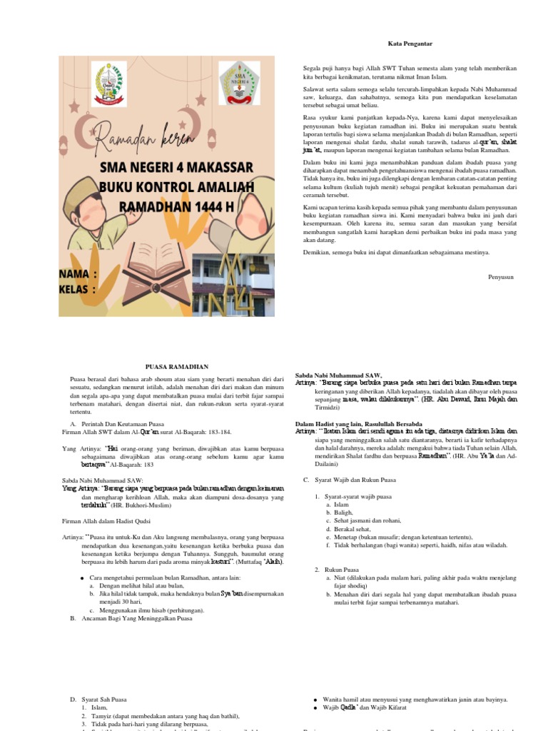 Buku Amaliah Ramadhan 14444 | PDF