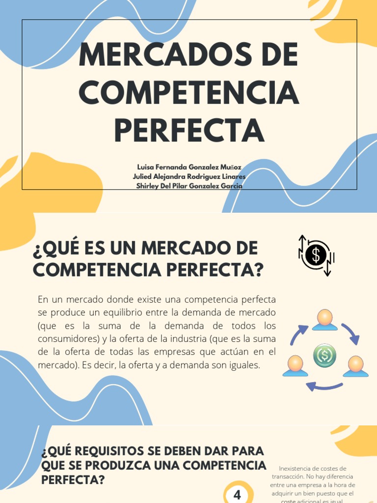 Competencia Perfecta | PDF | Mercado (economía) | Competencia perfecta