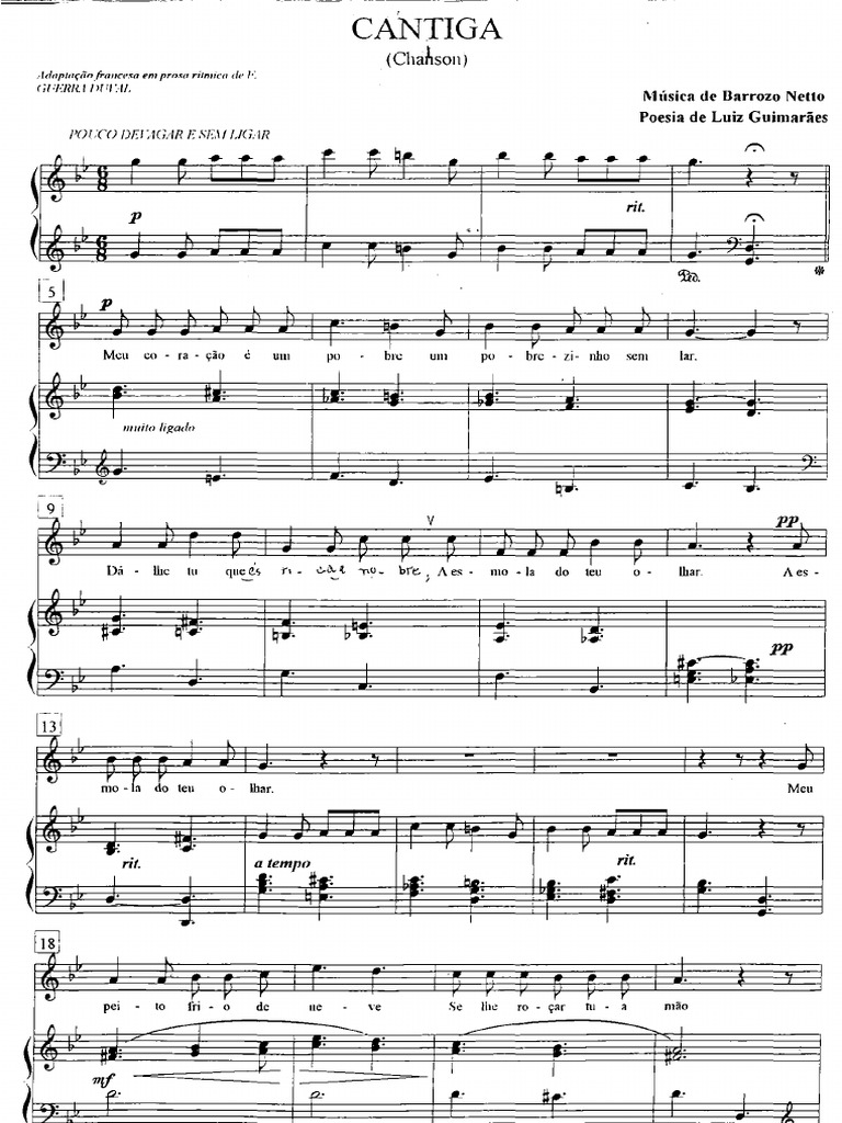 Barrozo Netto e Guimarães, Luiz - Cantiga | PDF