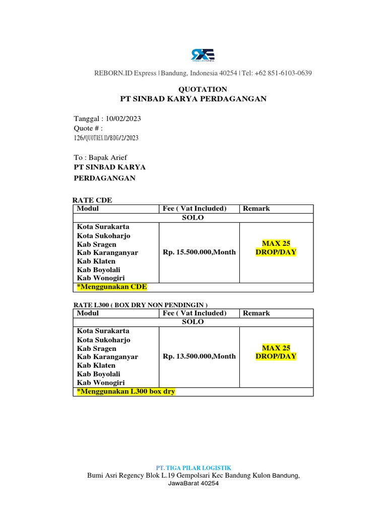 Quotation-REX - ID (SINBAD) | PDF