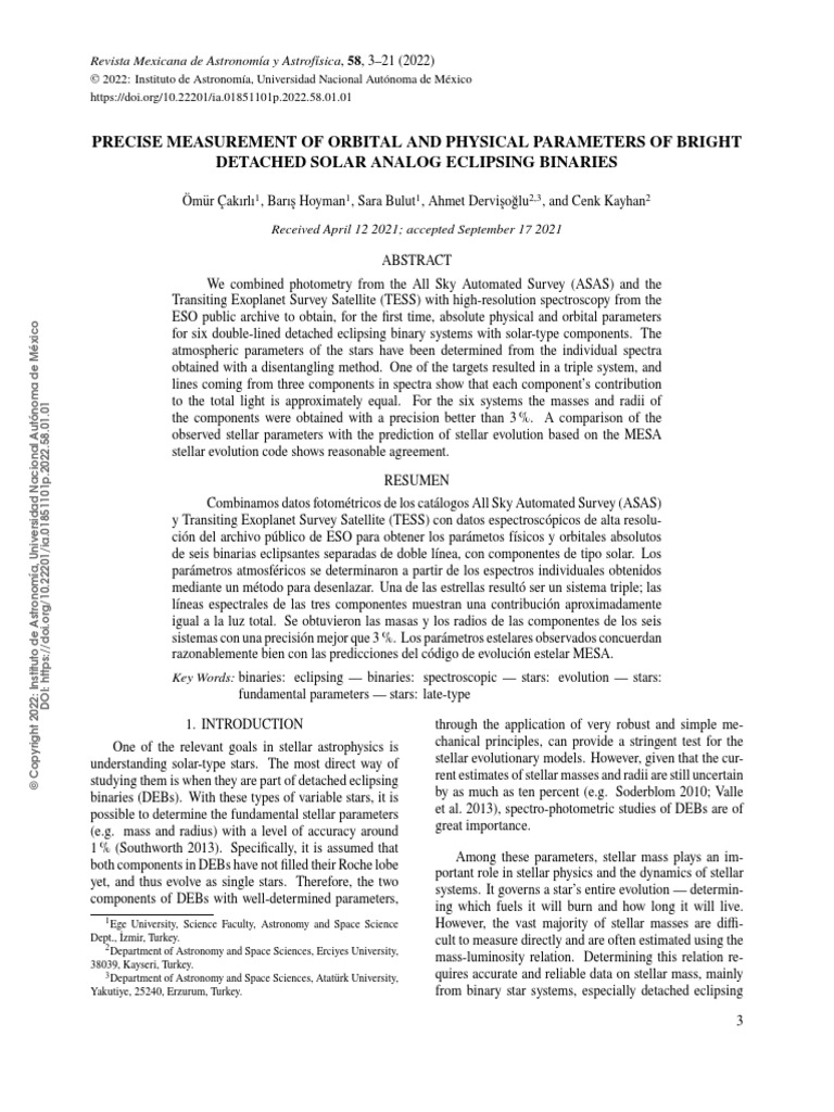 RMxAA 58-1 - Ocakirli-I | PDF | Óptica | Ciencias fisicas