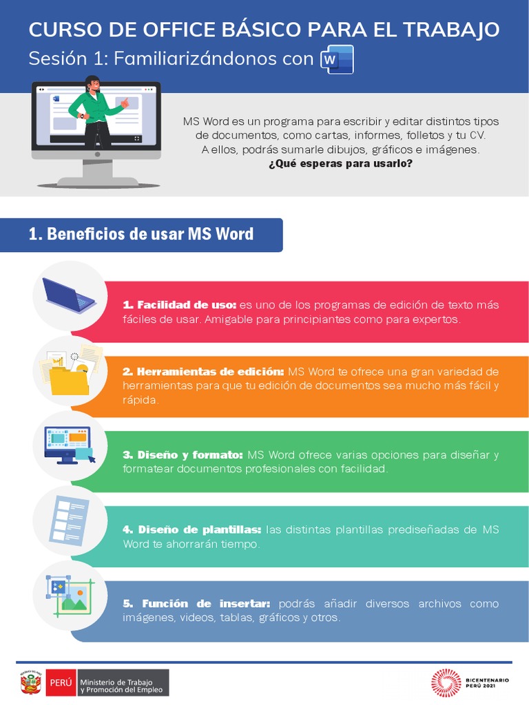 Introducción a las funciones básicas de Microsoft Word | PDF