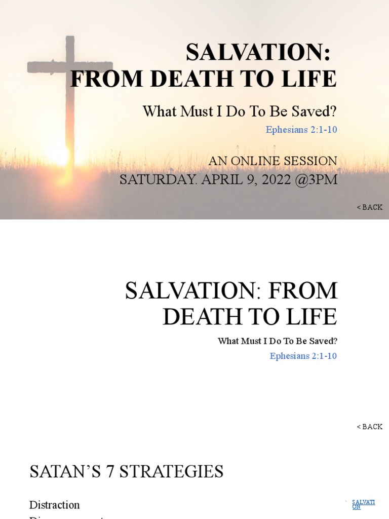 Salvation | PDF | Epistle To The Romans | Salvation