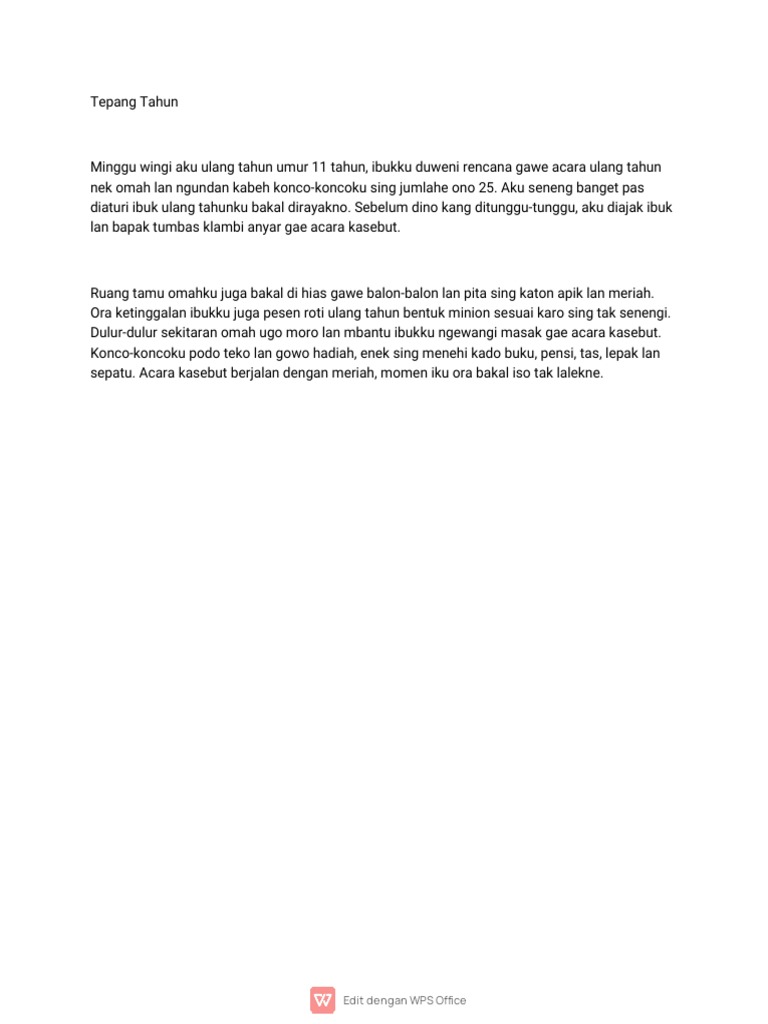 Tepang Tahun-WPS Office | PDF | Kesehatan Holistik | Fiksi Misteri ...