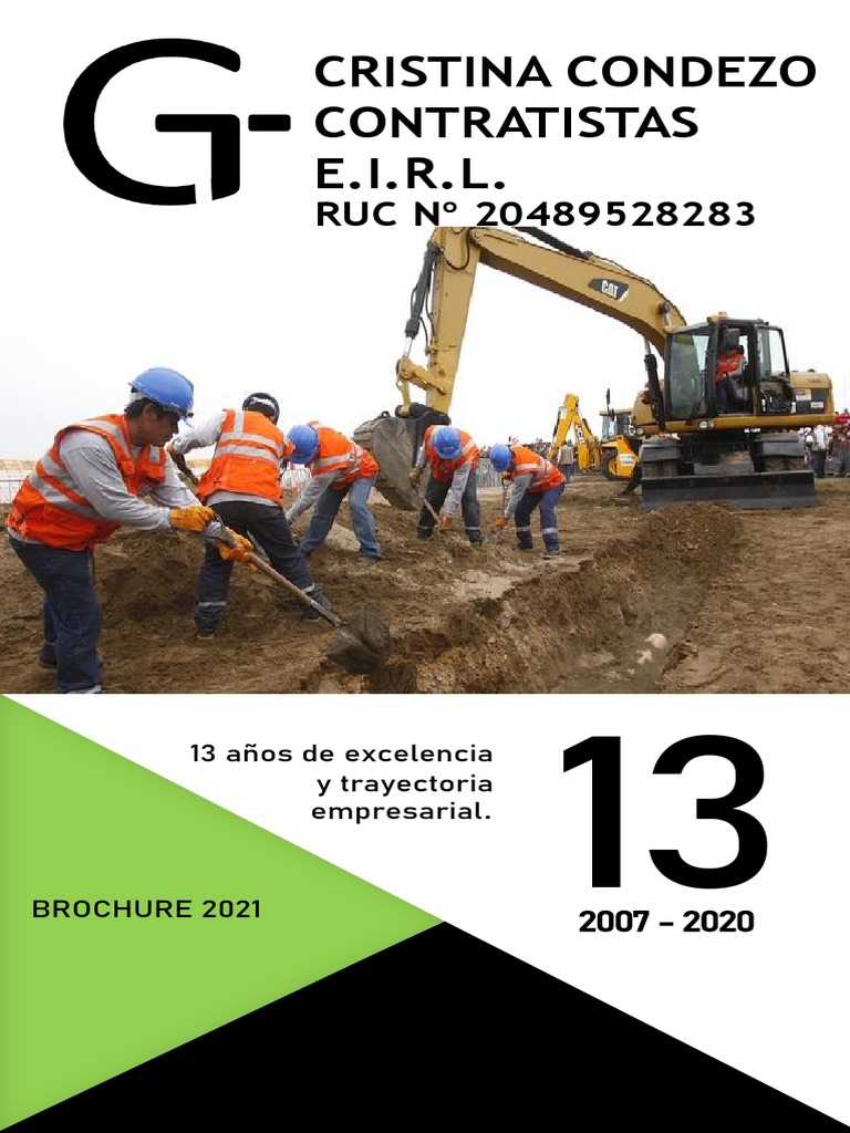Brochure 2021 C.C. Contratistas Eirl | PDF