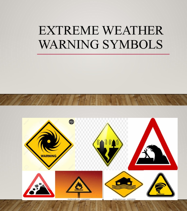 Extreme Weather Warning Symbols | PDF