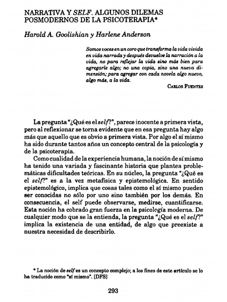 Goolishian y Anderson | PDF