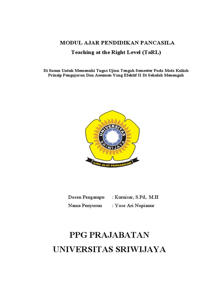 Modul Pendekatan Tarl | PDF