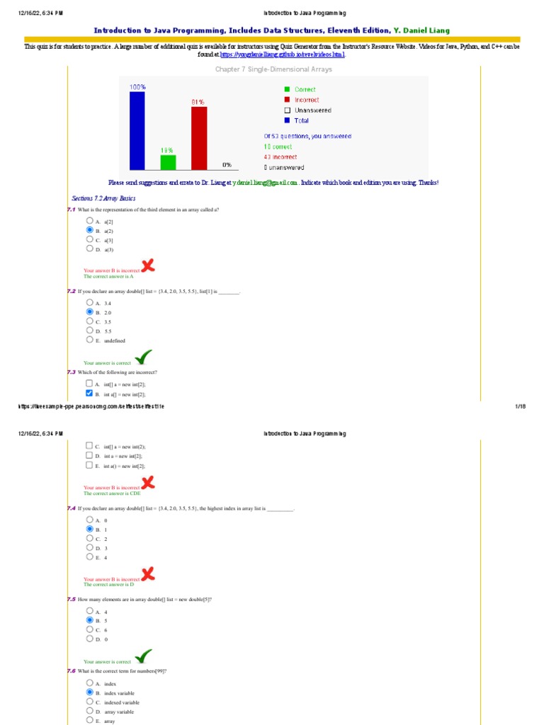 Introduction To Java Programming, Includes Data Structures, Eleventh Edition | PDF | Parameter ...