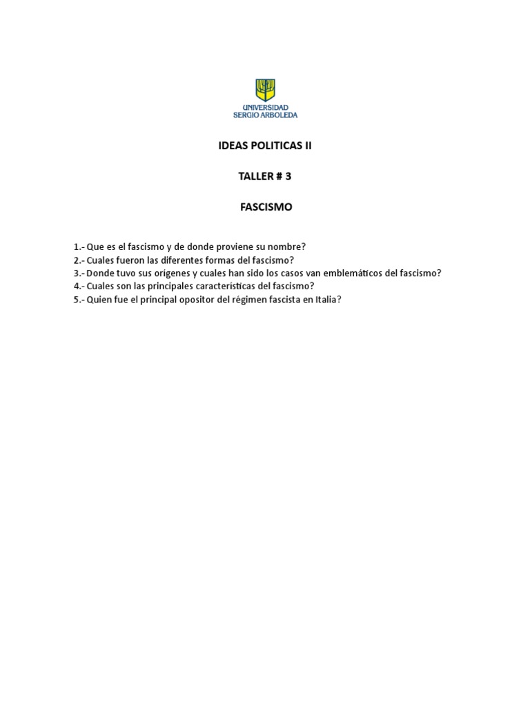 The Rise and Characteristics of Fascism: An Analysis of its Origins in ...