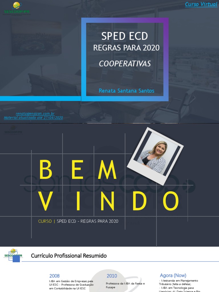 Sped Ecd | PDF | Contabilidade | Escrituração contábil
