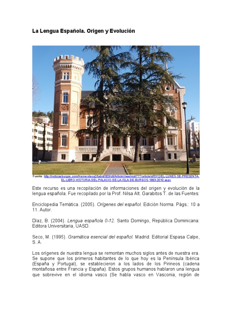 8613872RA1-Unidad II-La Lengua Española. Origen y Evolución. | PDF ...
