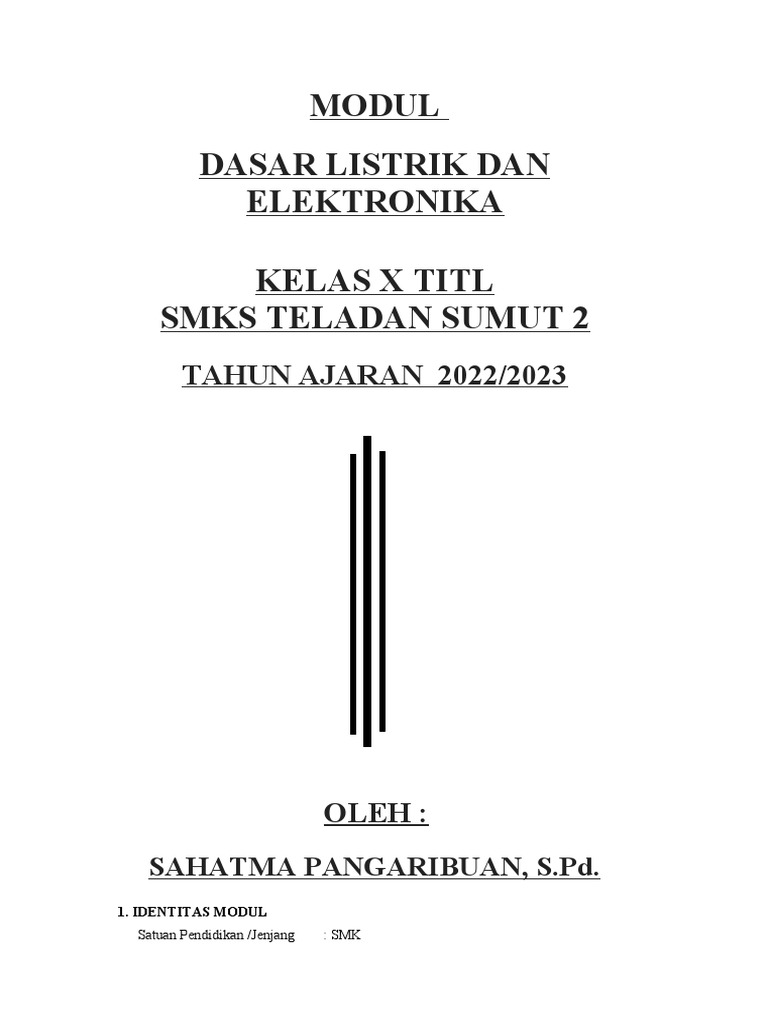 Modul Dle Kelas X Titl | PDF